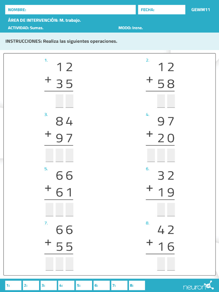 Sumas Sencillas | PDF