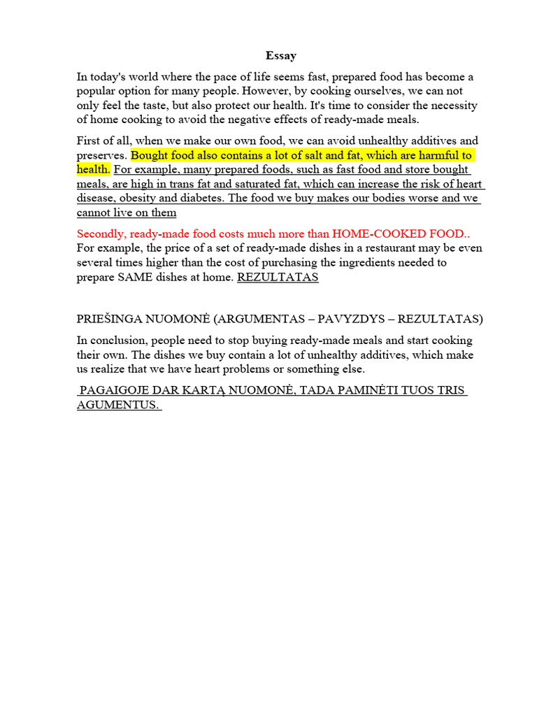 Benefits of Home Cooking vs. Prepared Meals | PDF | Wellness | Lifestyle