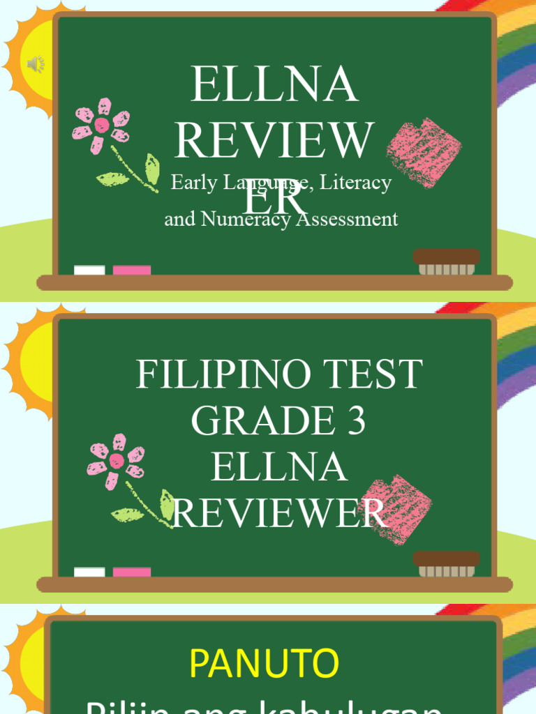 ELLNA REVIEWER Filipino | PDF