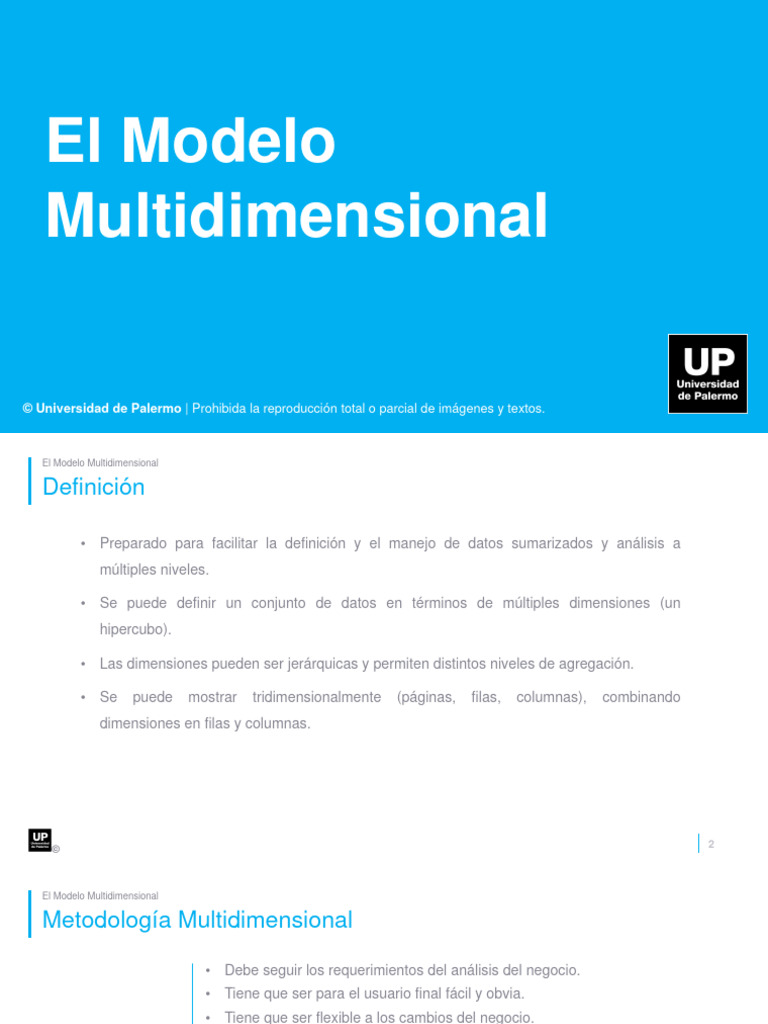 Modelo Multidimensional y OLAP | PDF