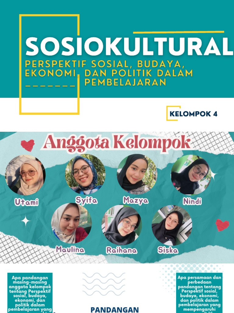 Sosiokultural - Ruang Kolaborasi - Kelompok 4 | PDF