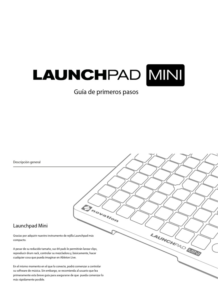 Guía rápida para Launchpad Mini | PDF | Yo pad | USB