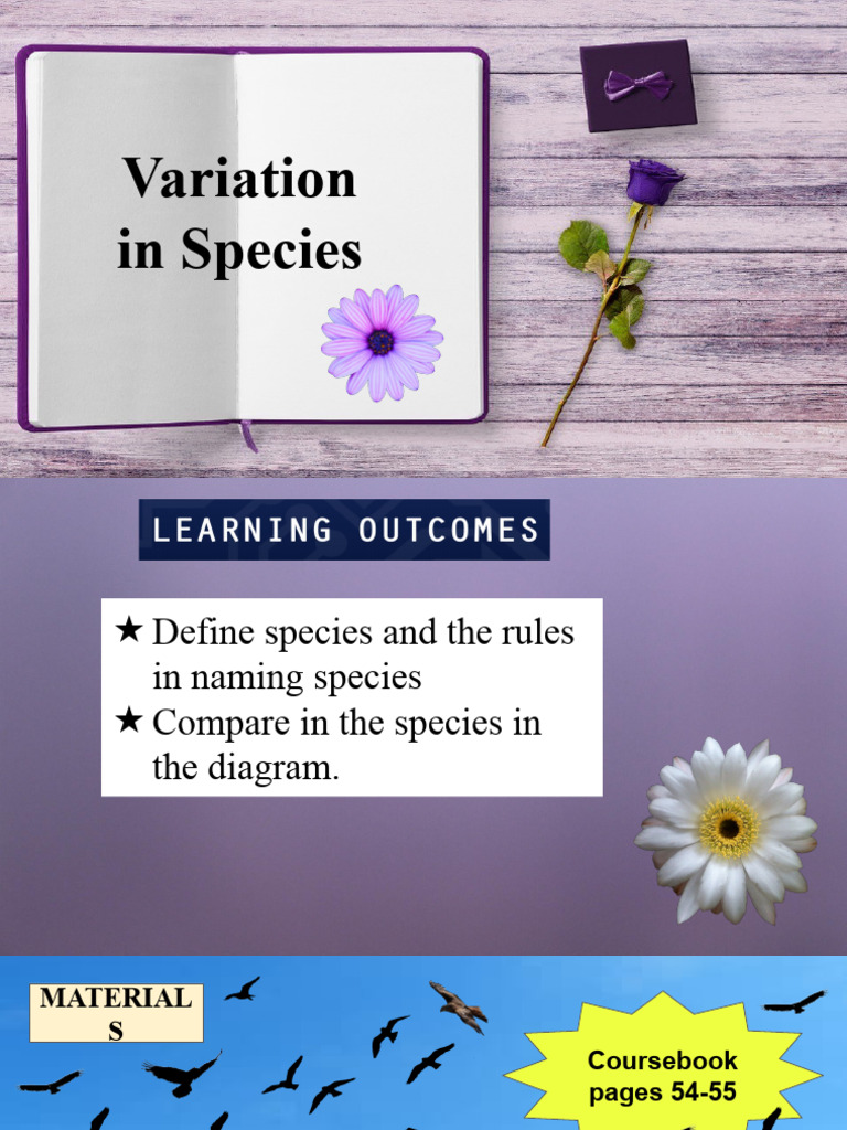 Understanding Variation in Species | PDF | Species | Flowers