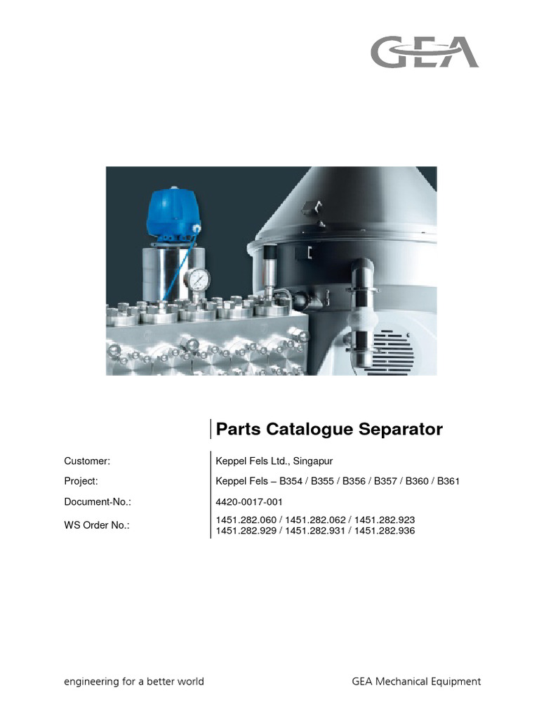 Diesel Oil Purifier Gea | PDF
