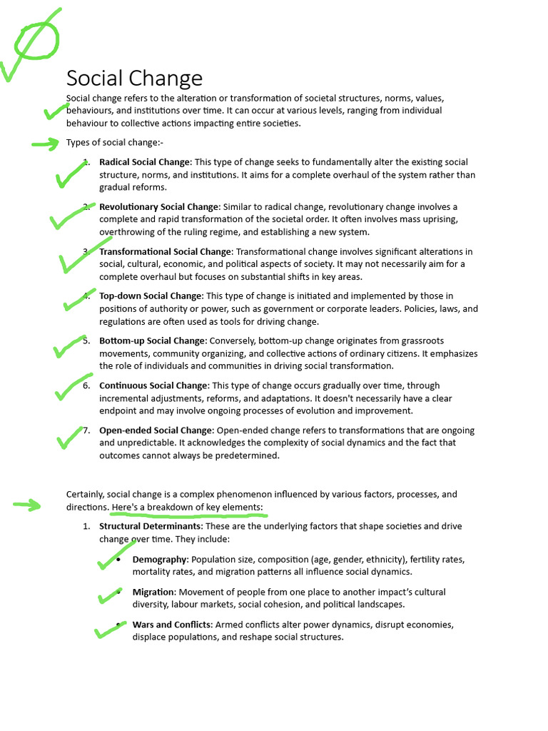 Unit 4 Sociology Notes | PDF | Society | Institution