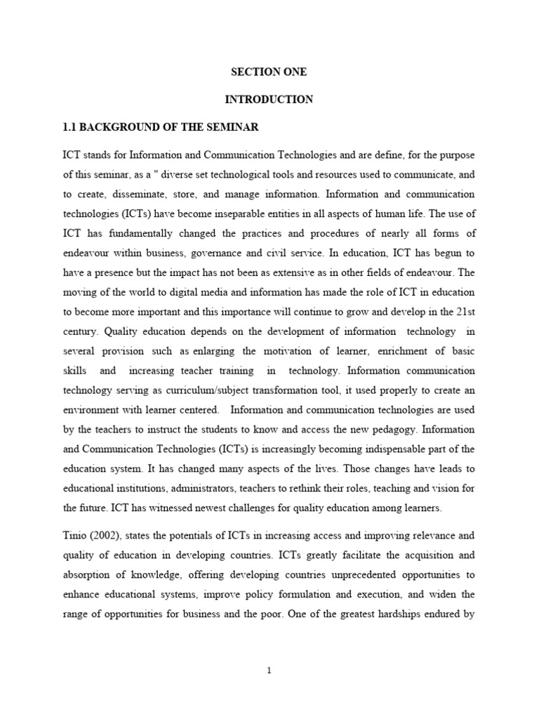Introduction To Ict Ongoing | PDF | Chi Squared Test | Information And ...