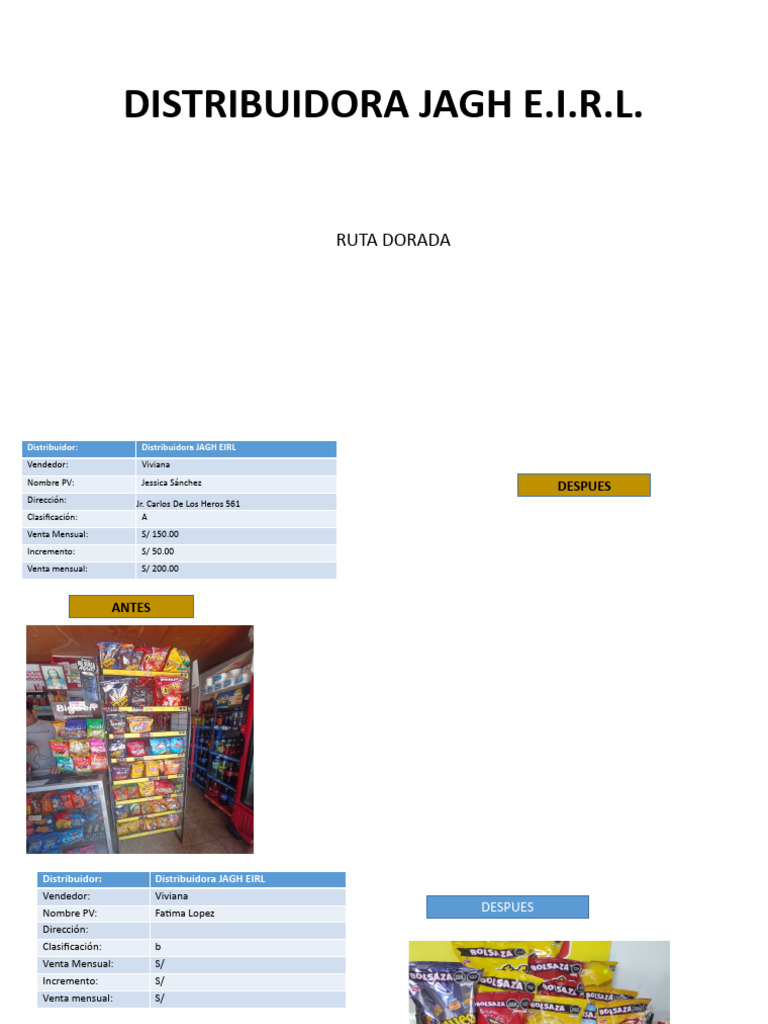 Incremento de Ventas en JAGH E.I.R.L. | PDF