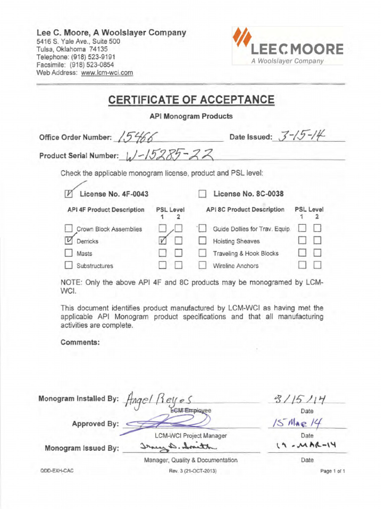 Sec. 2 15466 Certificates of Acceptance & DNA | PDF | Computing