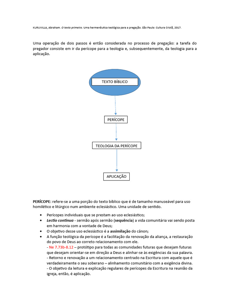Teologia e Aplicação da Perícope Bíblica | PDF | Teologia | Bíblia
