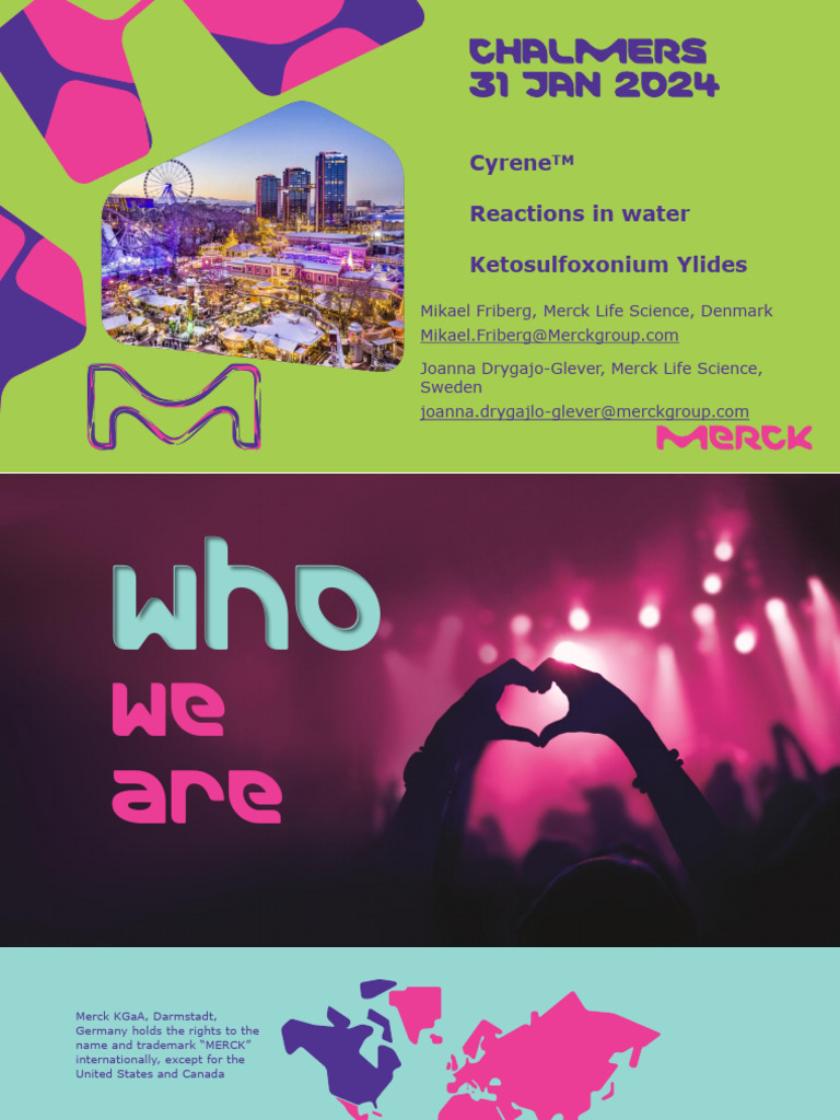 Merck Presentation Chalmers | PDF | Organic Synthesis | Sustainability