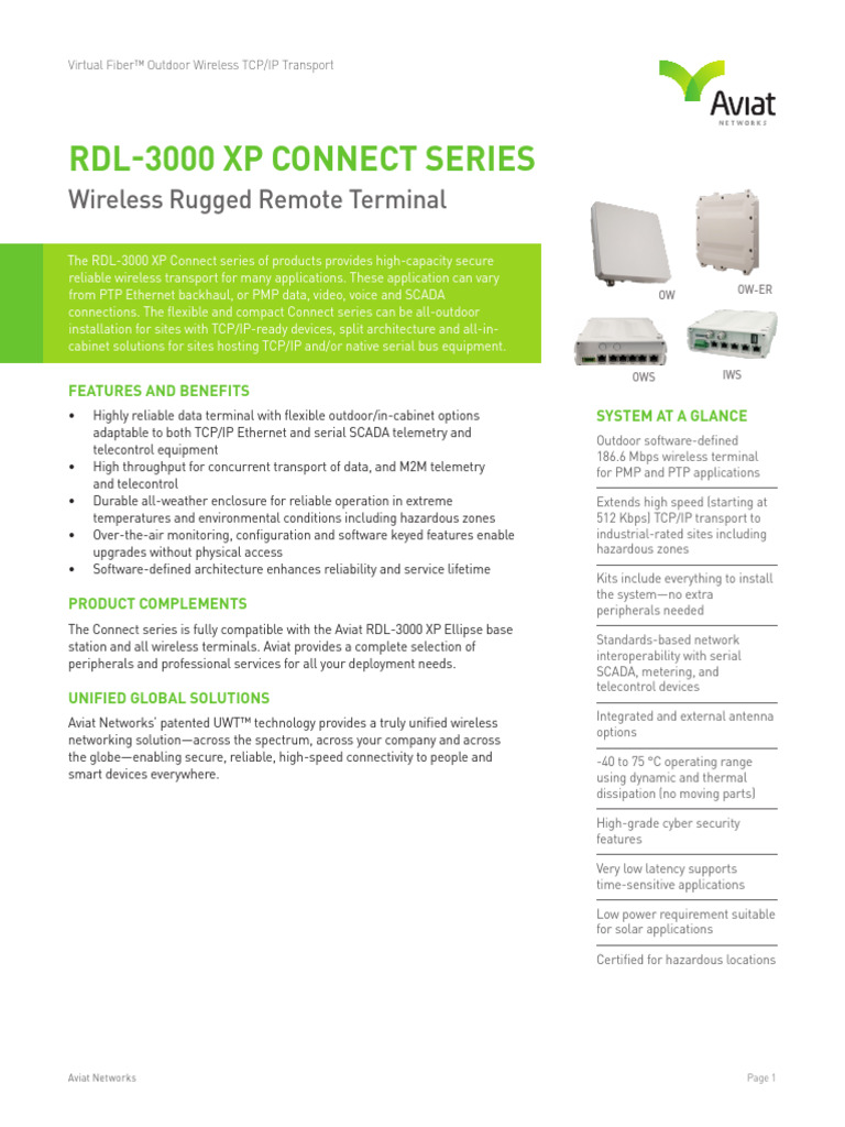 RDL-3000 XP Connect Series Short-Form Datasheet 2023-SEP-21 | PDF ...