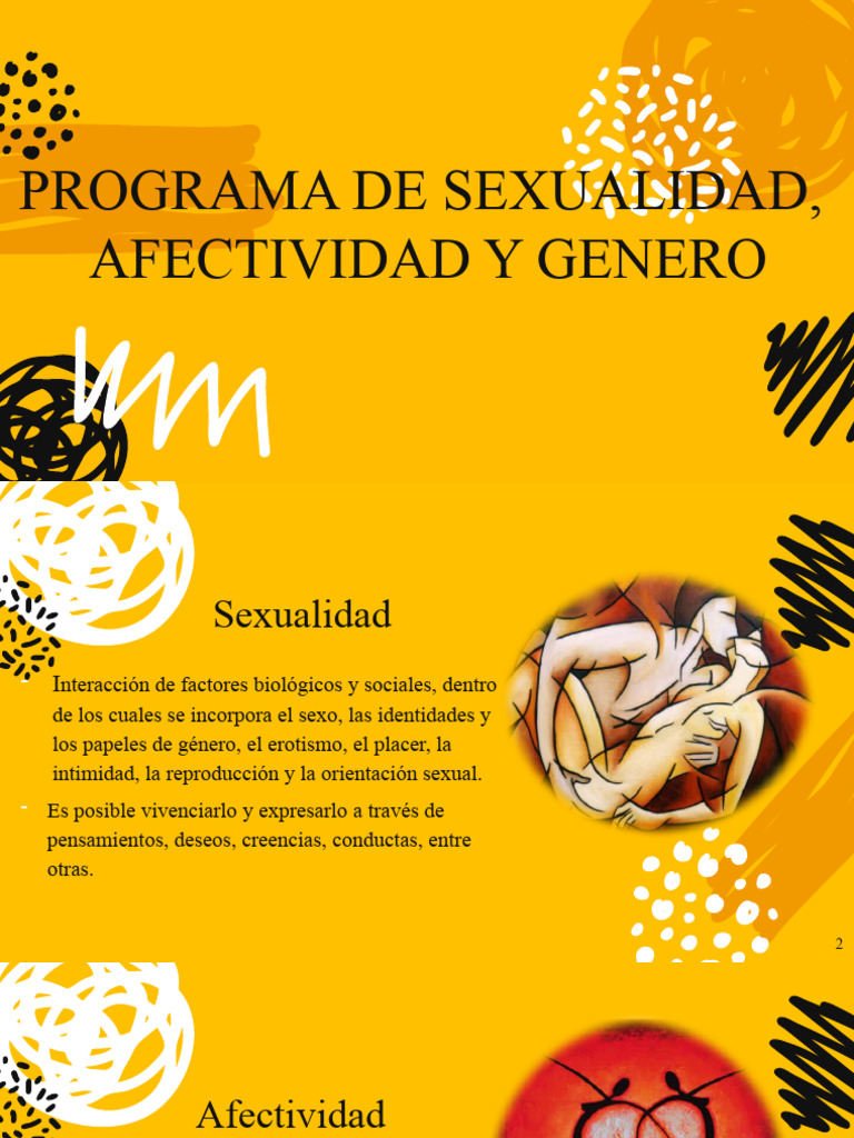 Programa de Sexualidad y Afectividad | PDF | La sexualidad humana | Género