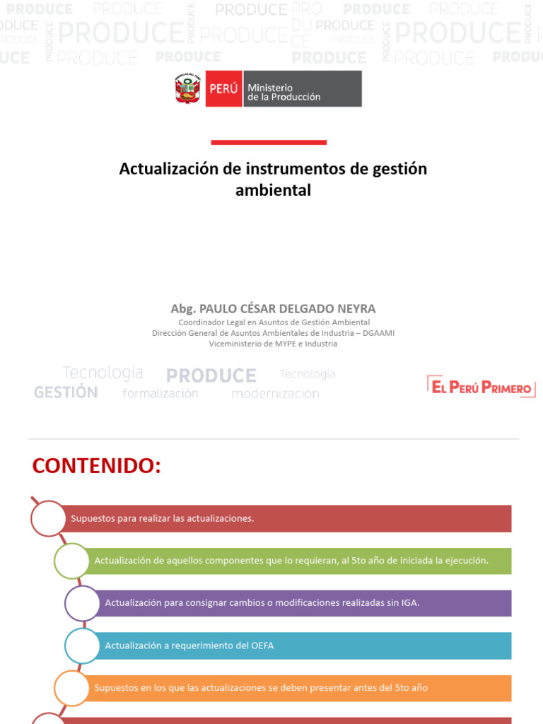 Presentacion - Actualizacion IGA | PDF