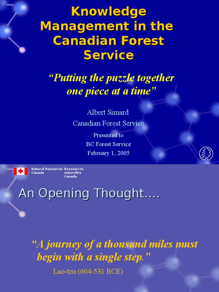 Knowledge Management Putting The Puzzle Together One Piece at A Time ...