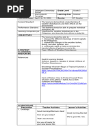 Grade 5 Cot Lesson Plan Science Q4 | PDF | Weathering | Learning