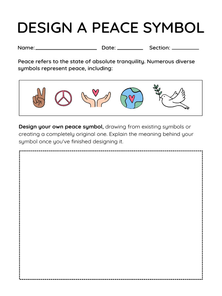 Peace Ed Activity Sheet | PDF | Philosophy | Language Arts & Discipline