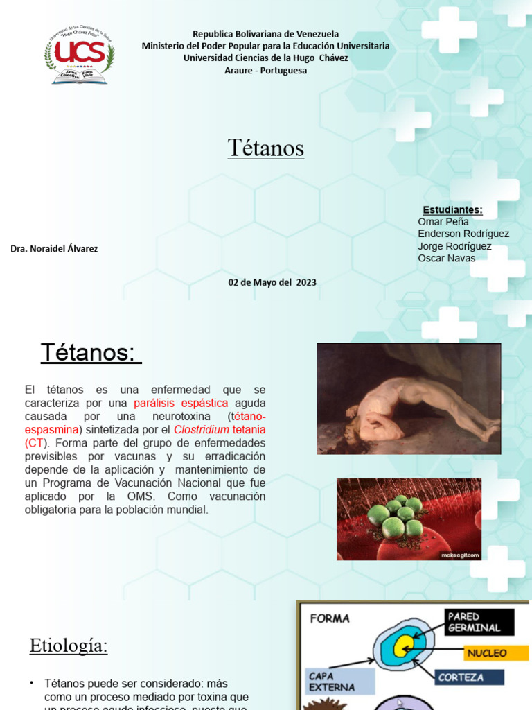 Tétanos: Prevención, Diagnóstico y Tratamiento | PDF | Especialidades ...