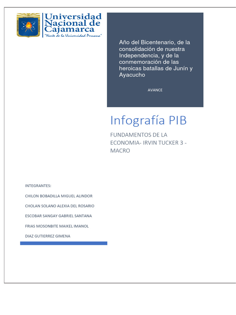 Producto Bruto Interno INFO | PDF | Producto Interno Bruto | Economias