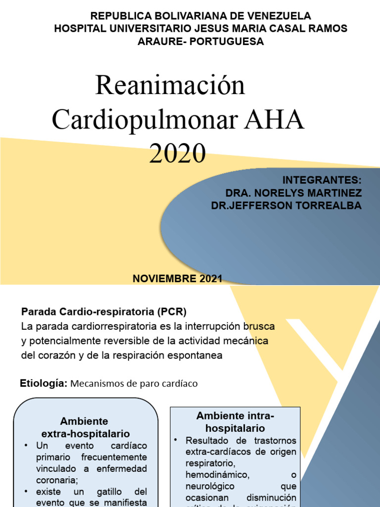 RCP Intrahospitalario Yeferson Torrealba | PDF | Reanimación ...