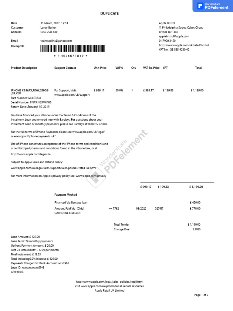 Apple Uk | PDF | Value Added Tax | I Phone