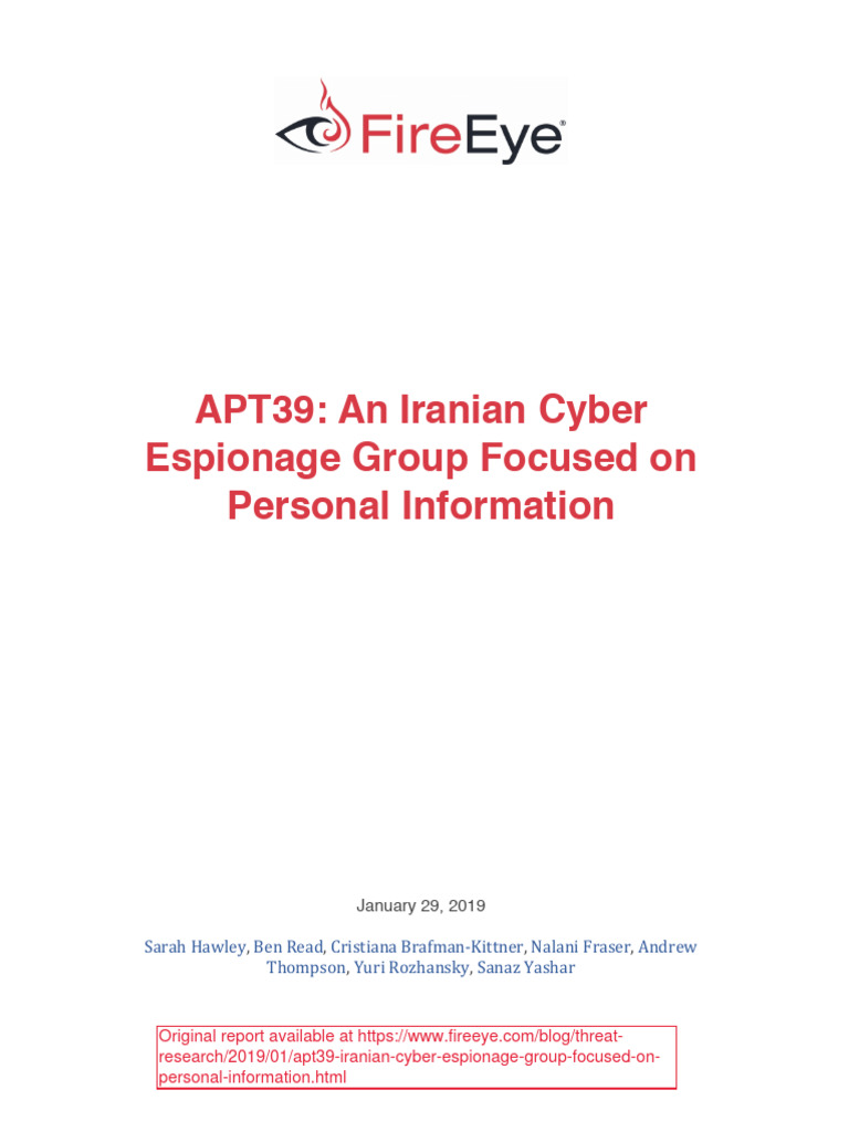 APT39 Answers | Download Free PDF | Malware | Phishing