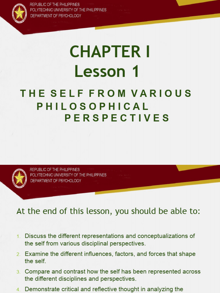 Uts Lesson 1 Philosophical Perspective | Download Free PDF | Id | Experience