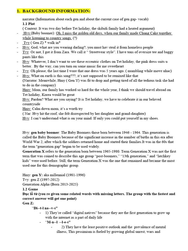 Generation Gap | PDF | Millennials | Baby Boomers