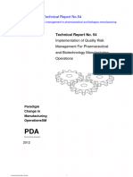PDA Technical Reports List | PDF | Sterilization (Microbiology) | Risk ...