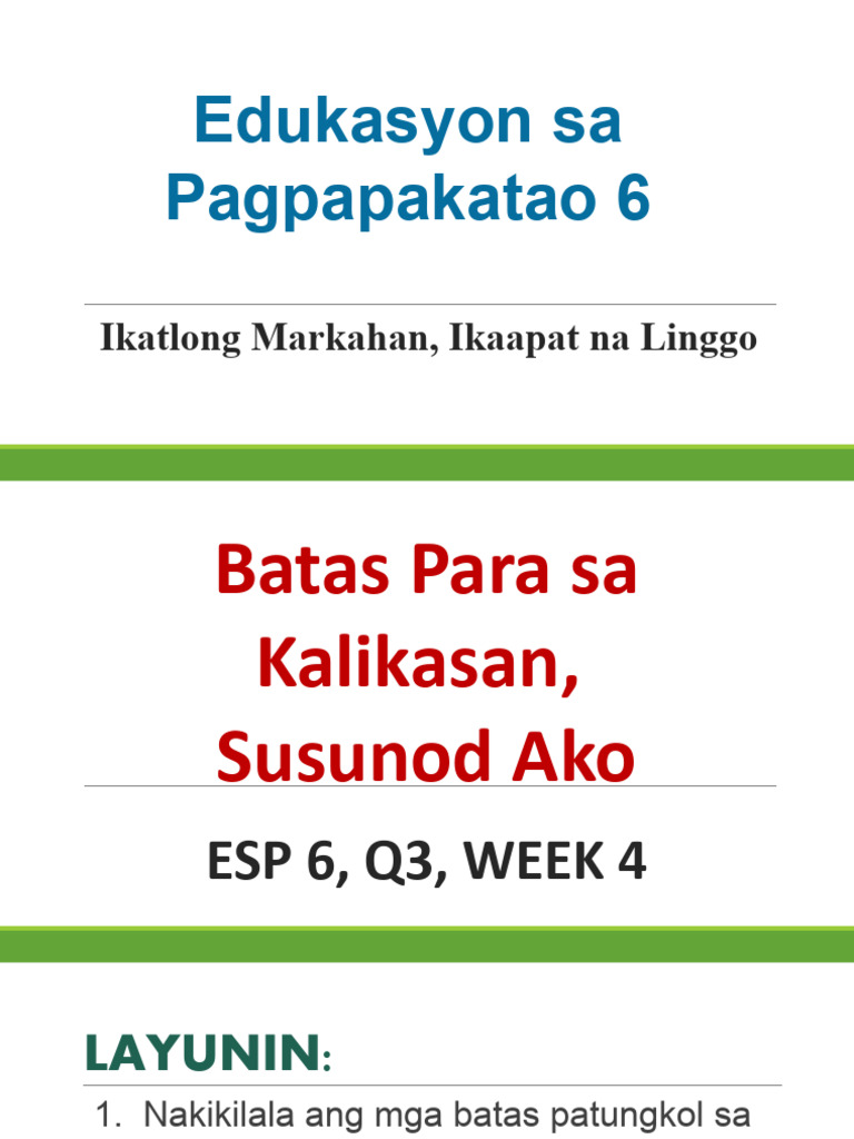 Esp 6 Q3, WK 4 | PDF