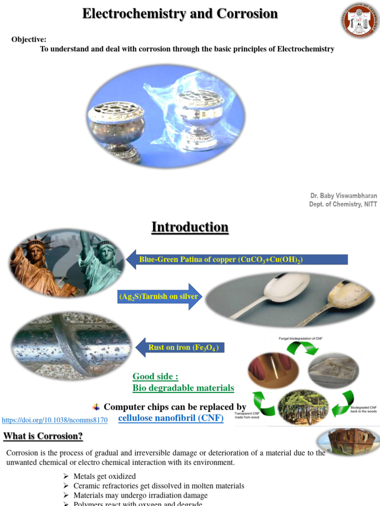 Module 1 Full | PDF | Corrosion | Electrode Module 1 Full | PDF | Corrosion | Electrode