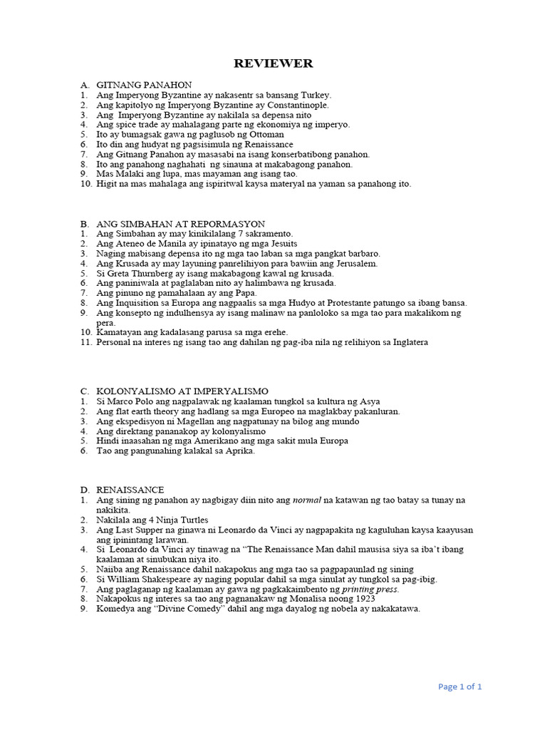 REVIEWER | PDF