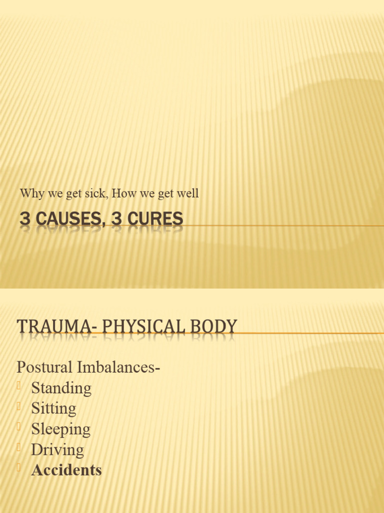 3 Causes 3 Cures | PDF | Qigong | Qi