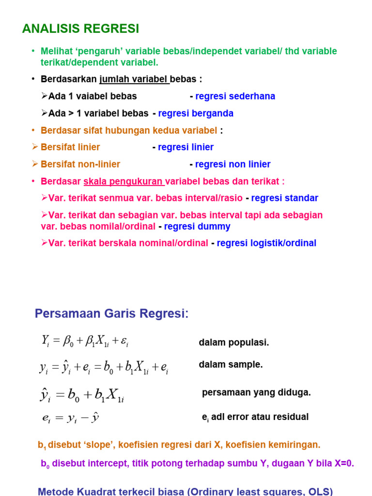 Pertemuan 2 B Analisis - Regresi Spss | PDF
