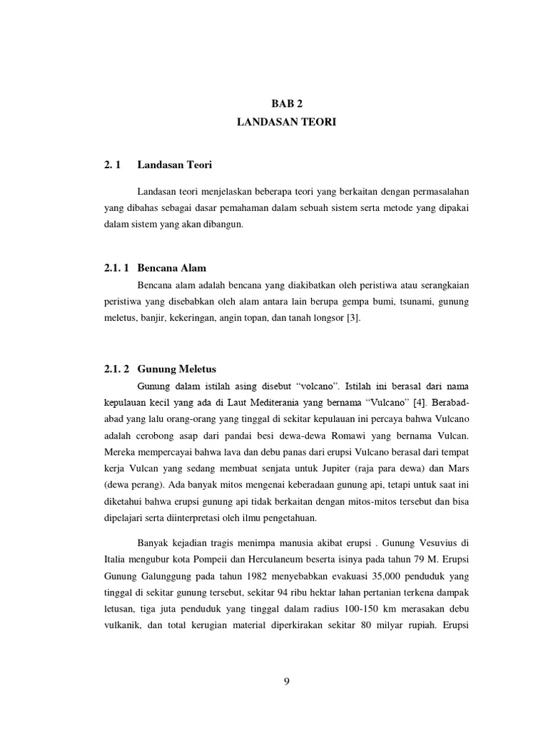 LANDASAN TEORI 2 1 Landasan Teori | PDF