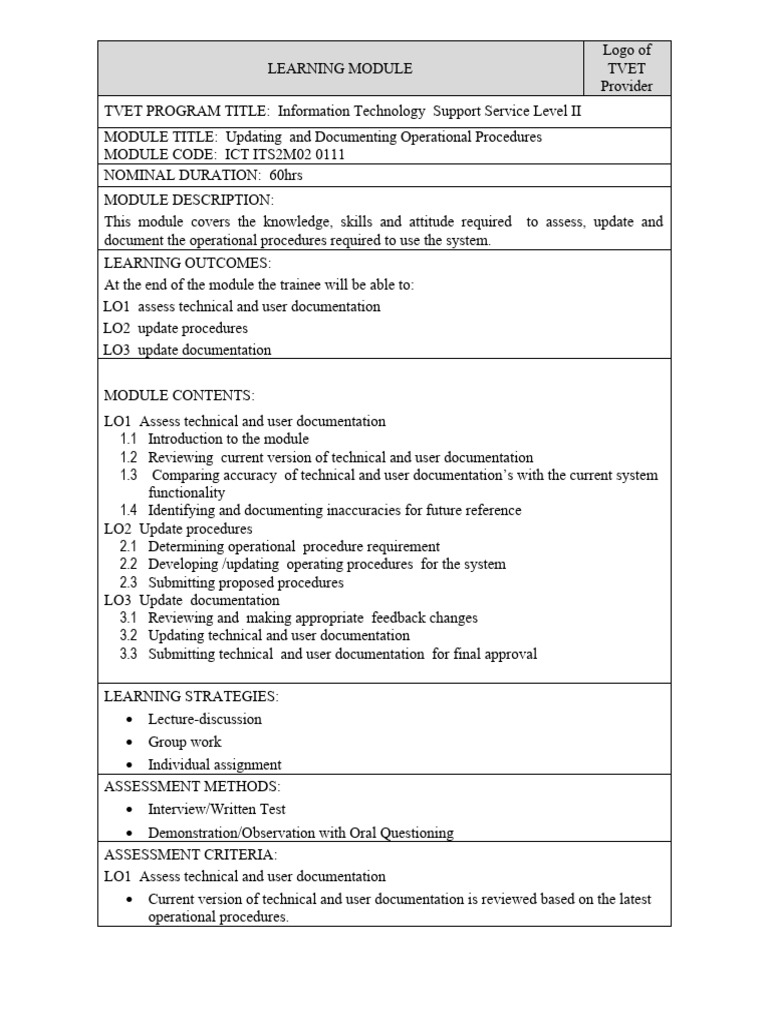 Learning Module | Download Free PDF | Documentation | Learning
