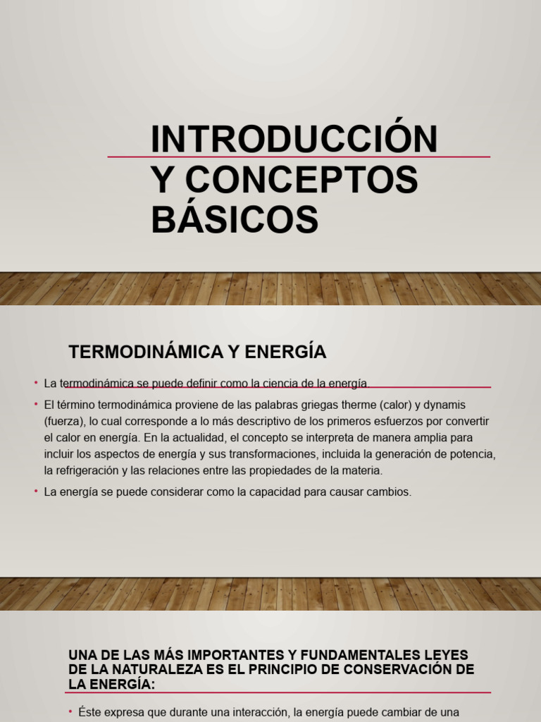 INTRODUCCIÓN Y CONCEPTOS BÁSICOS | PDF | Termodinámica | Temperatura