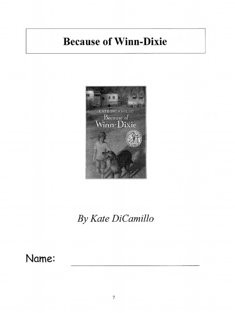 Winn-Dixie Workbook | PDF