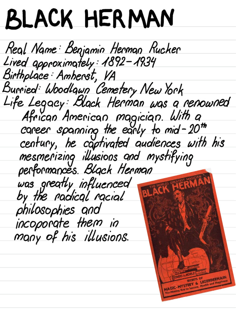 Black Herman: Magic and Legacy | PDF