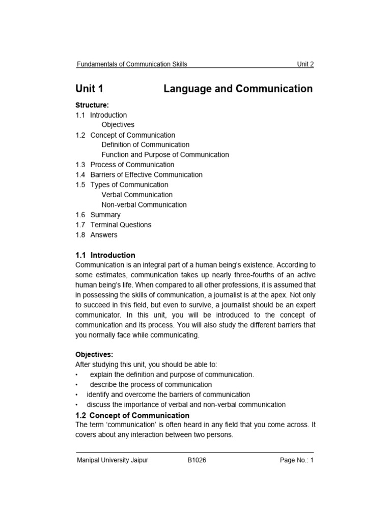 Communication Skills Guide | PDF | Communication | Nonverbal Communication