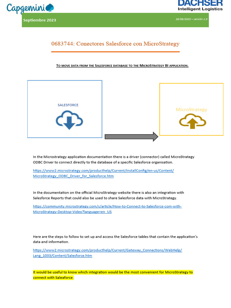 Integración Microstrategy | PDF | Databases | User (Computing)
