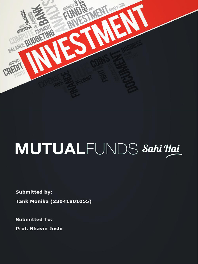 Monika Tank Fund Word File | PDF | Mutual Funds | Investment Fund