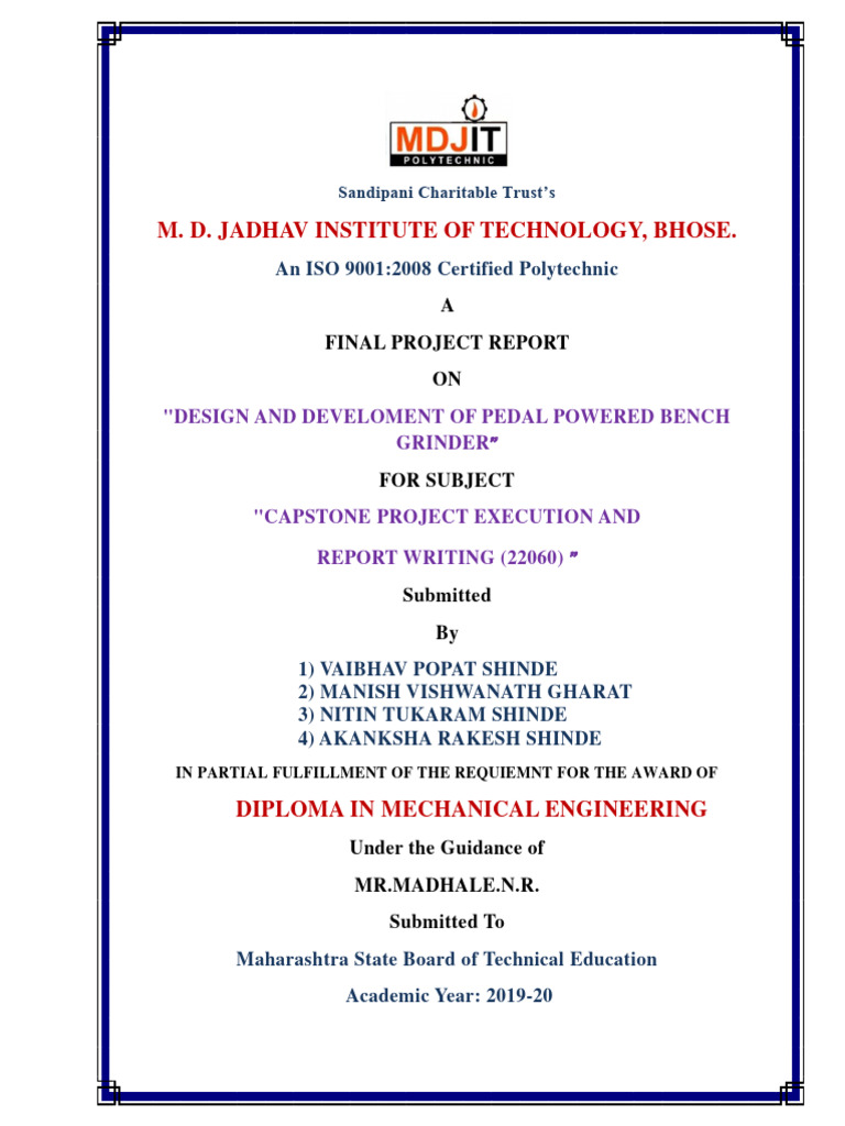 Capston Project Final Oral | PDF | Universities And Colleges | Engineering Capston Project Final Oral | PDF | Universities And Colleges | Engineering
