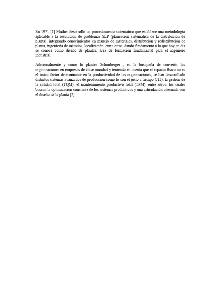 Richard Mutter Distribucion en Planta | PDF