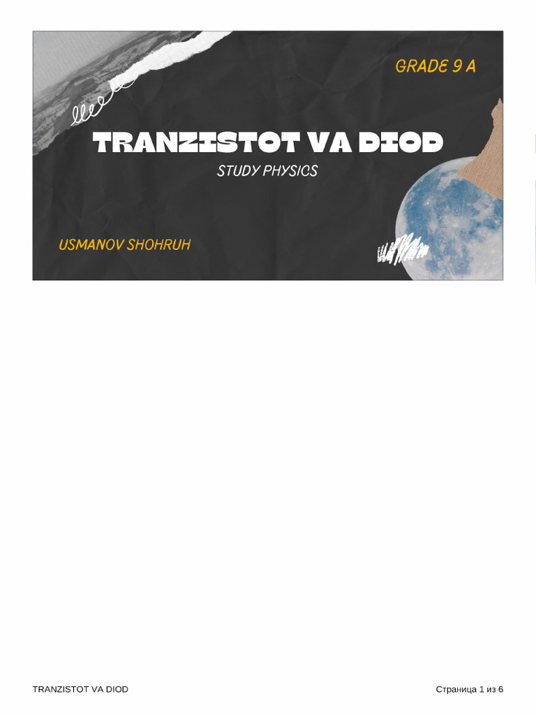 Tranzistot Va Diod - 20240317 - 145640 - 0000 | PDF