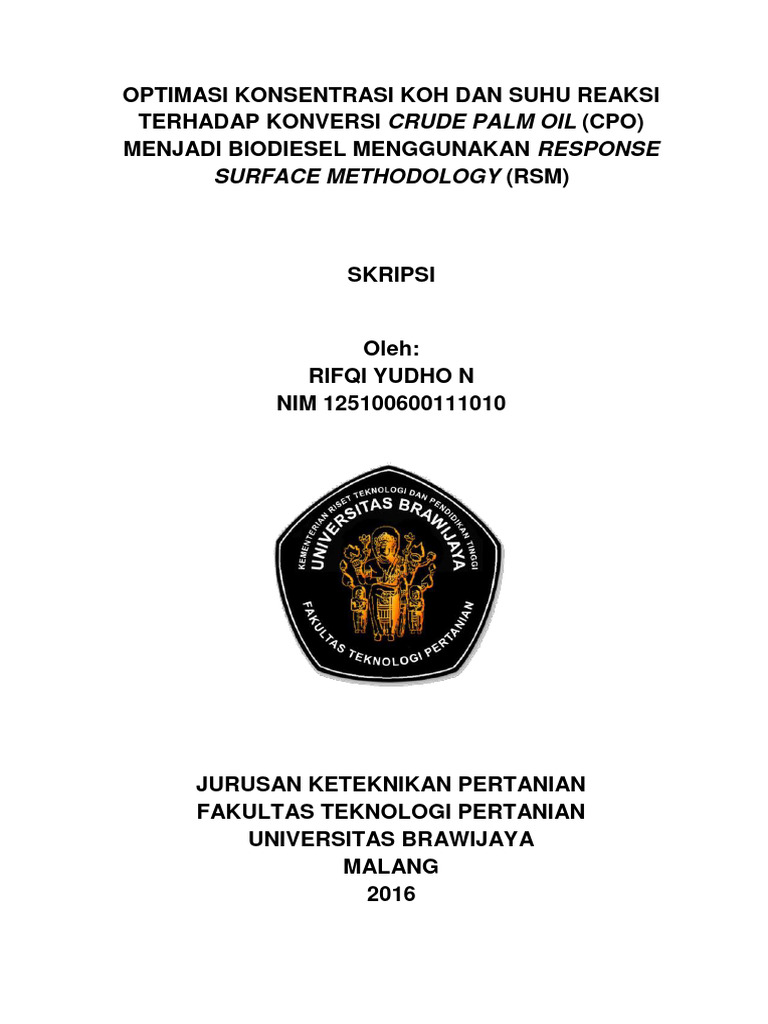 Laporan Skirpsi A5 Rifqi (Lengkap) | PDF