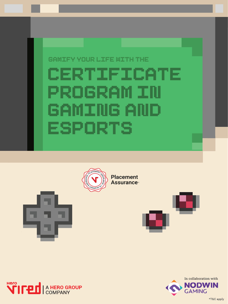 Certificate Program in Gaming and ESports (1) | PDF | Streaming Media ...