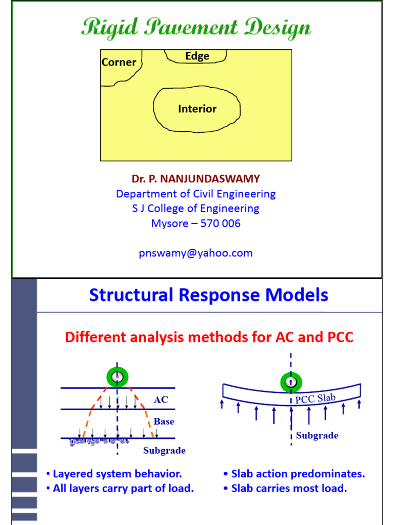 Rigid Pavement Design and Analysis Guide | PDF | Stress (Mechanics ...