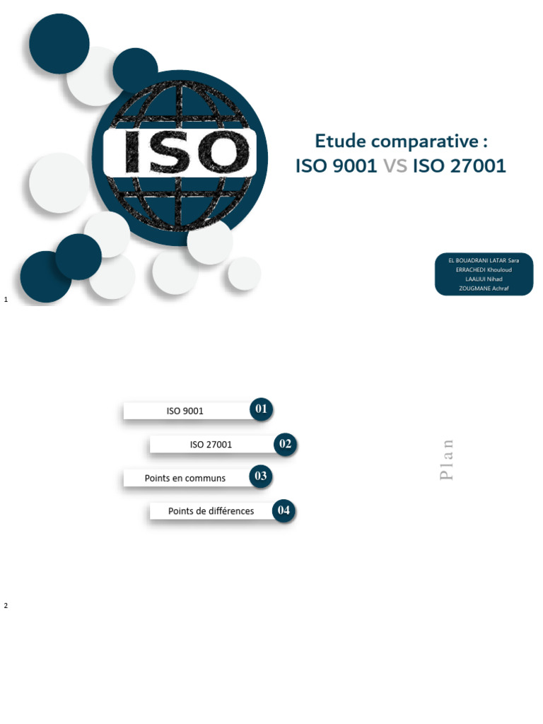 Comparaison ISO 9001 et ISO 27001 | PDF | Sécurité des systèmes d ...