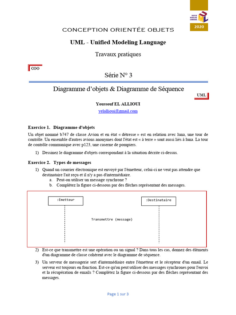Diagrammes UML : Objets et Séquences | PDF | Informatique | Génie logiciel
