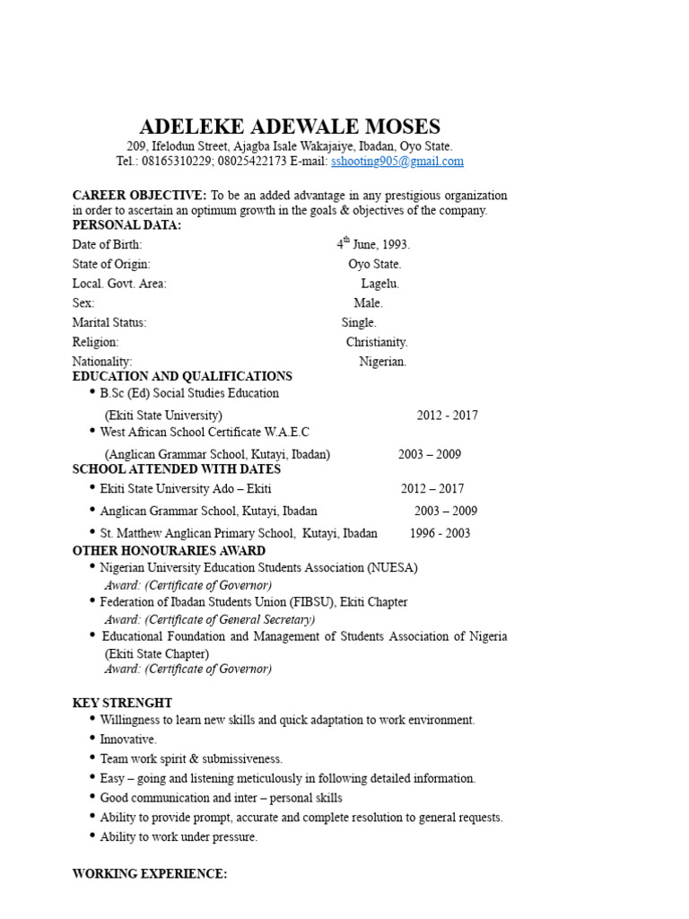 ADELEKE ADEWALE MOSESdocx | PDF